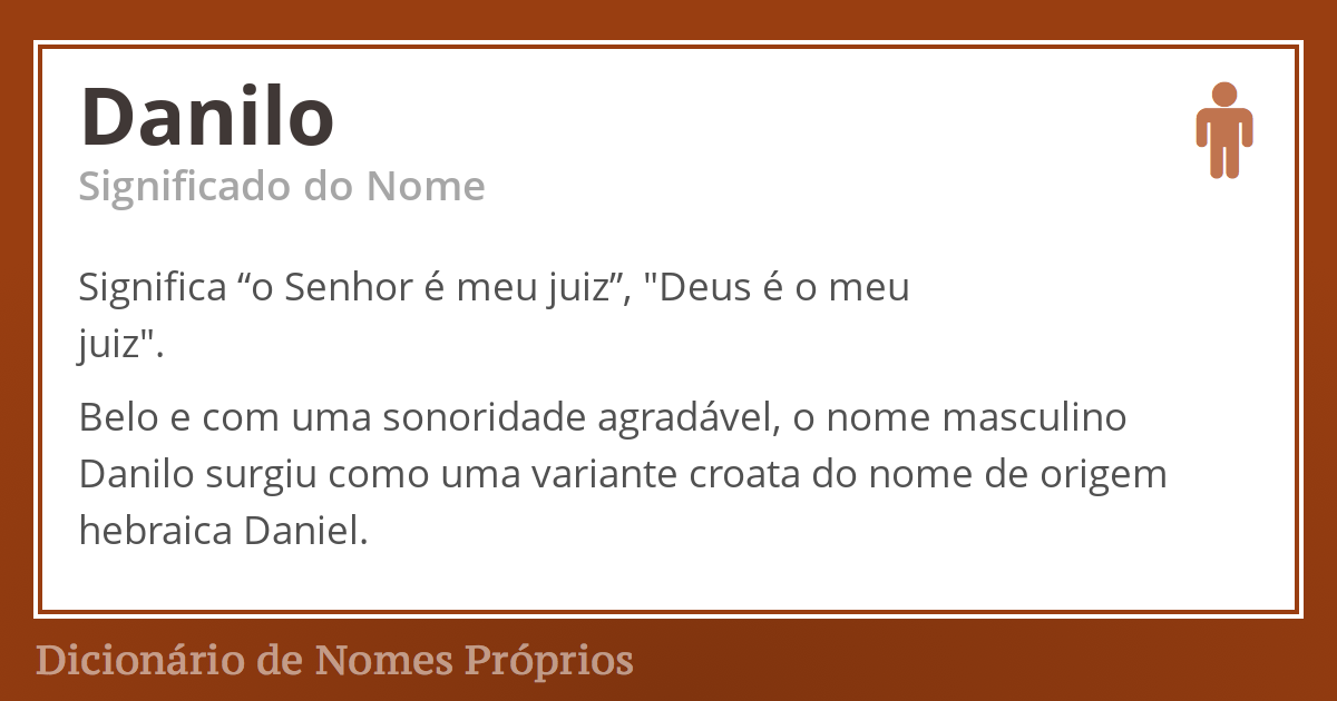 Significado do nome Danilo