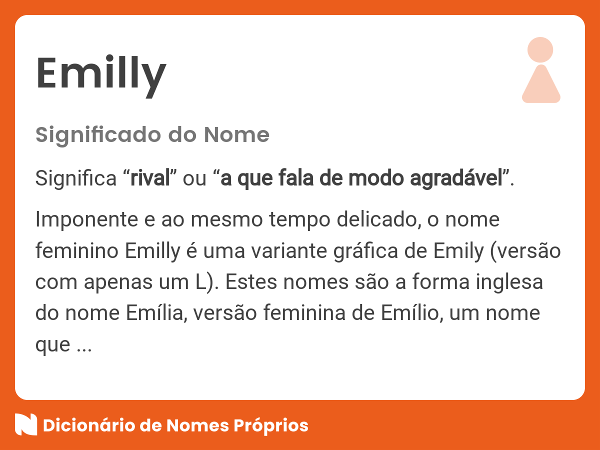 Significado do nome Emilly