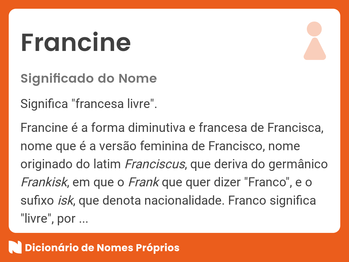 Significado do nome Francine
