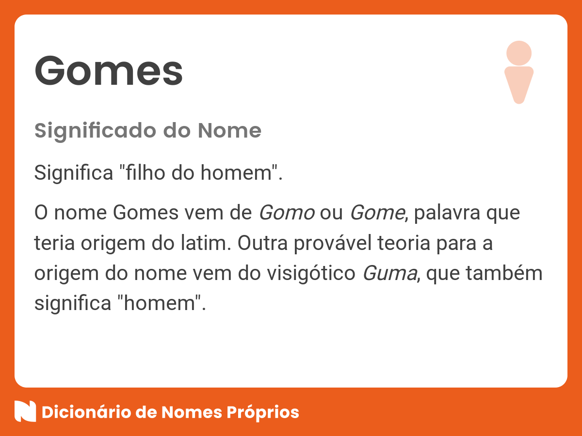 Significado do nome Gomes