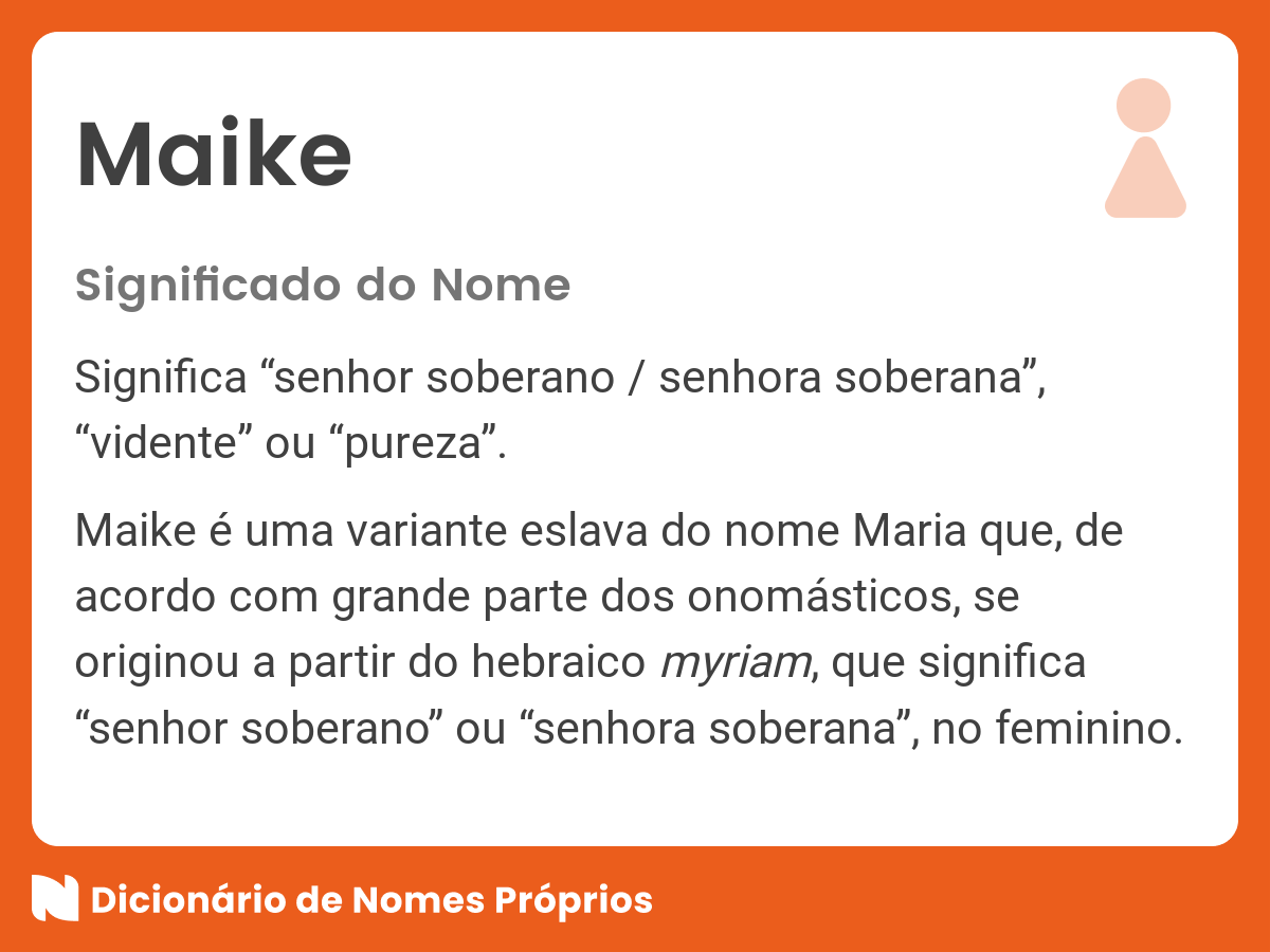 Significado do nome Maike