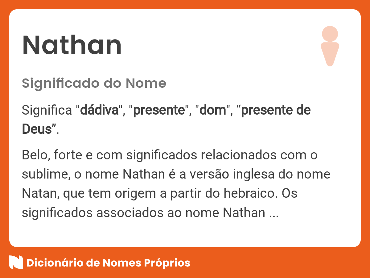 Significado do nome Nathan