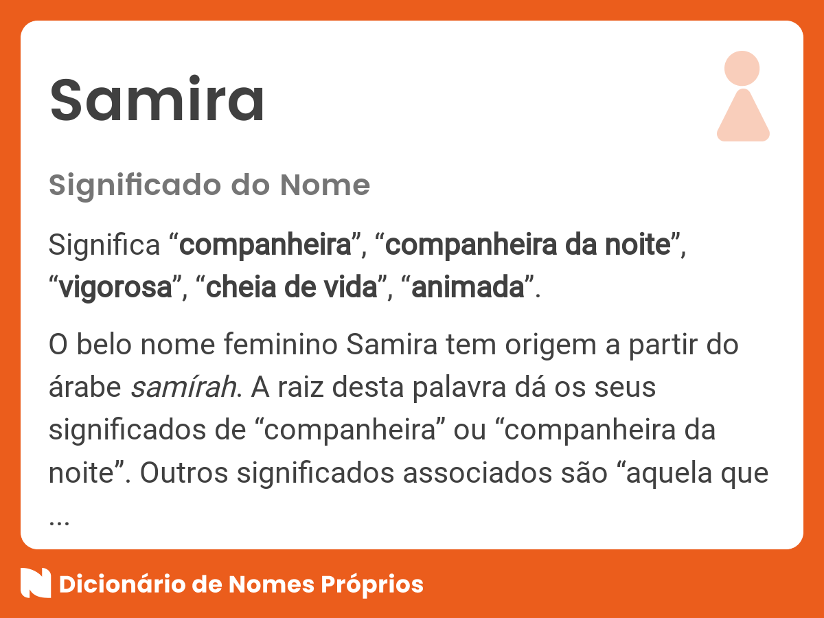 Significado do nome Samira